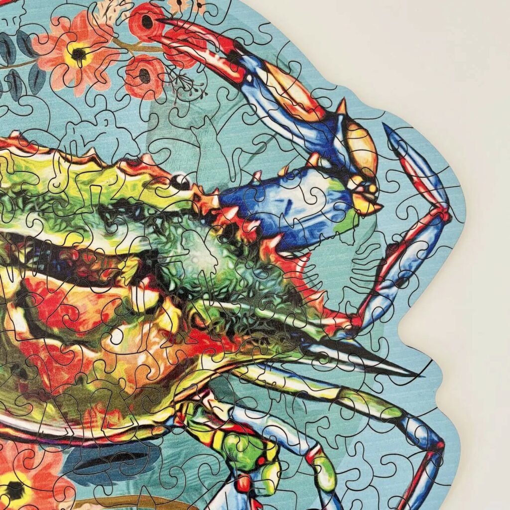 Drevené puzzle Zodiac rak box - Green Butik