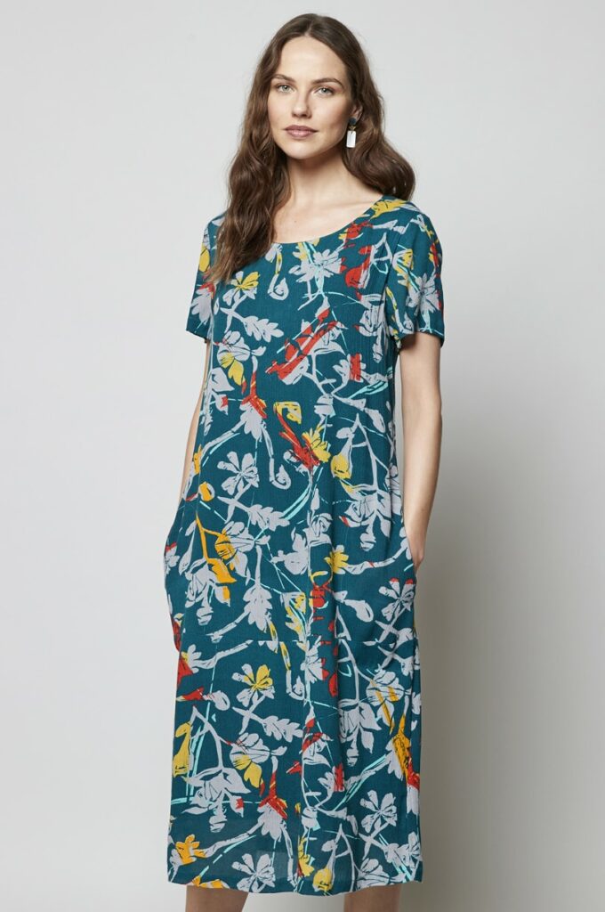 Midi šaty Java Eden - Green Butik