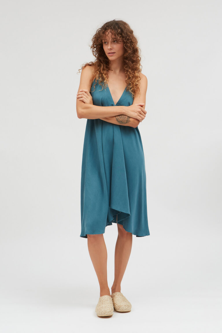 Šaty Daphne Short Teal Green - Green Butik