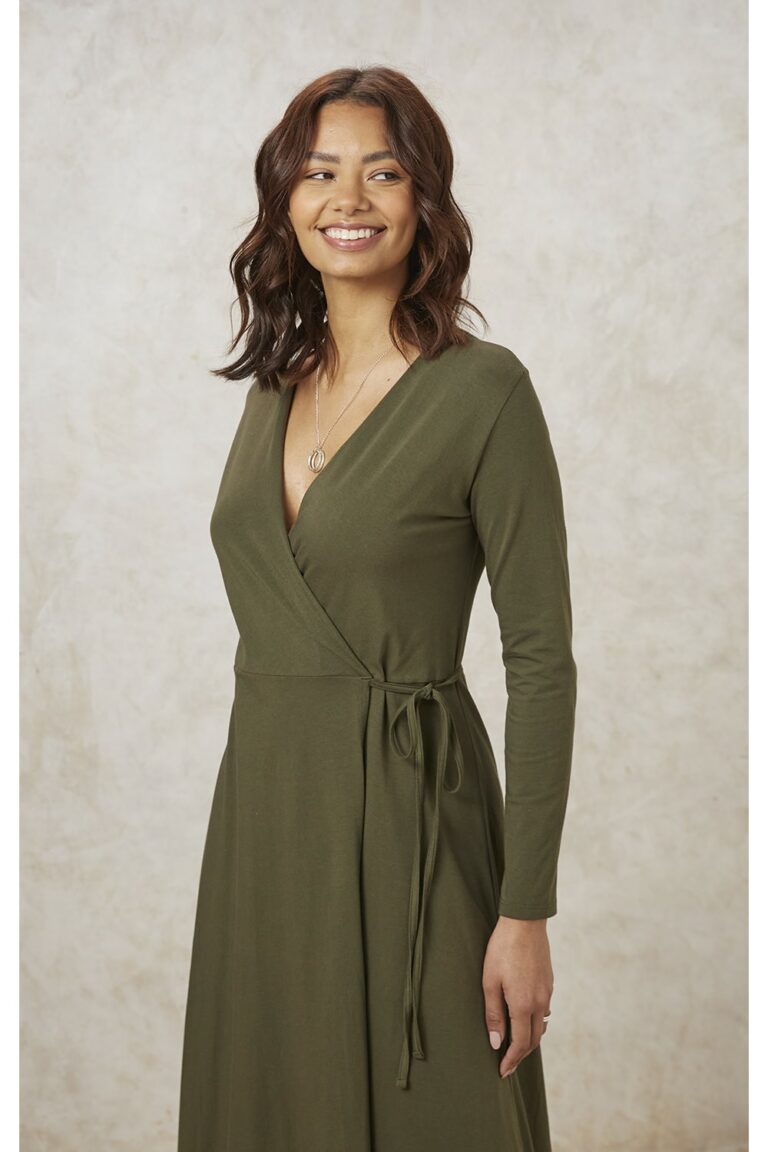 Šaty Mathilde Khaki - Green Butik