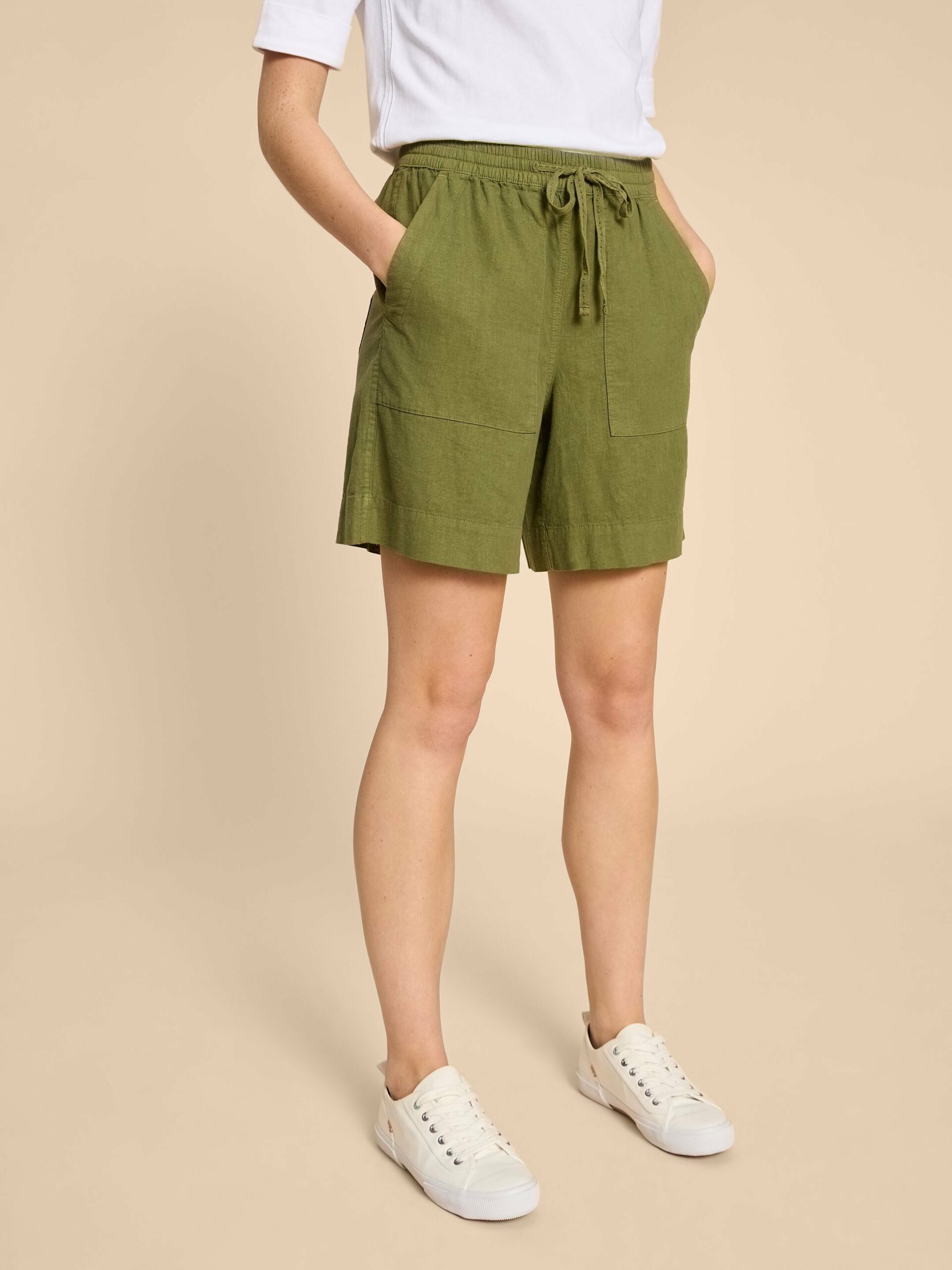 Šortky Elle Dark Green - Green Butik