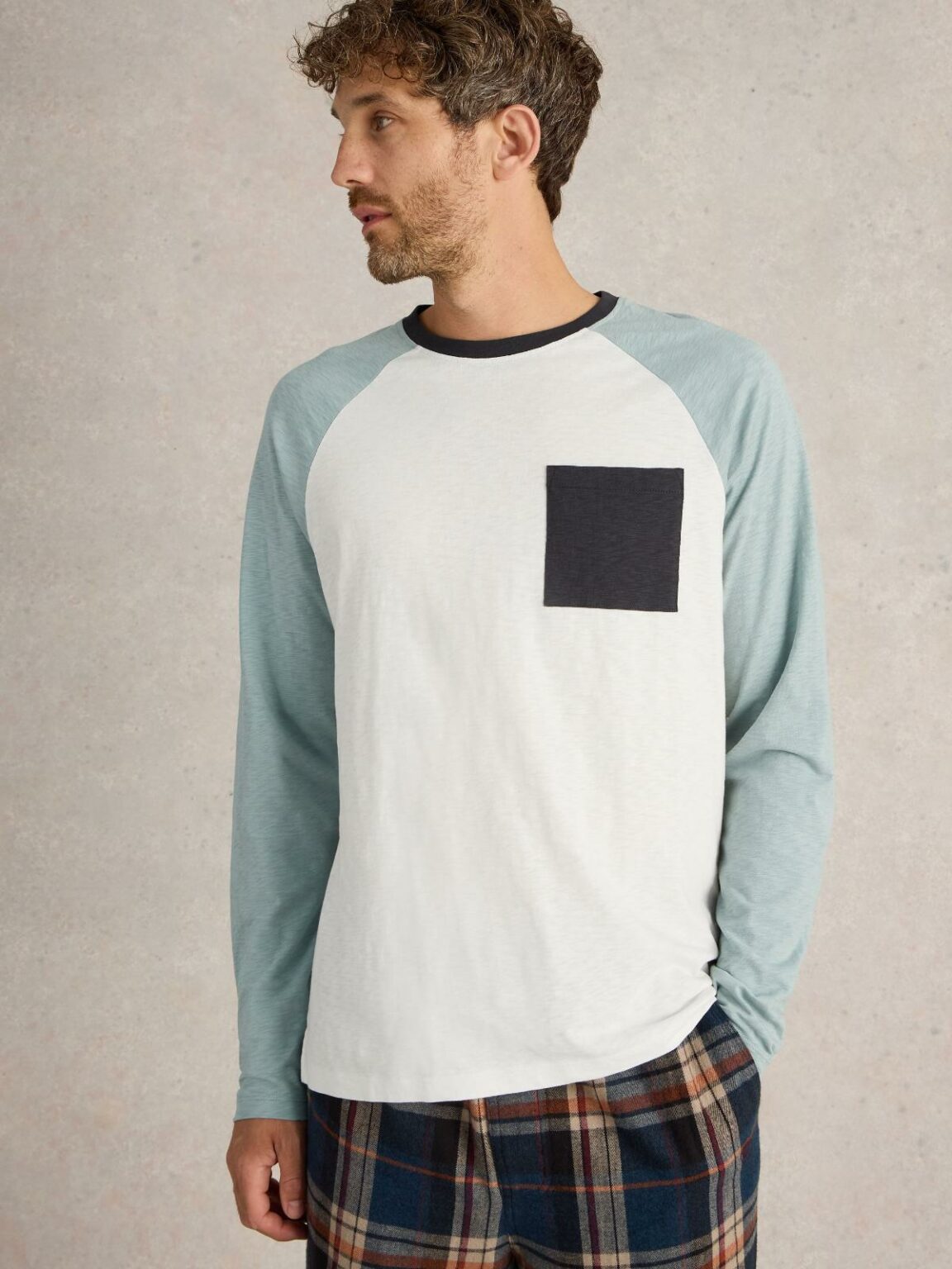 Pyžamový top Robbie White - Green Butik