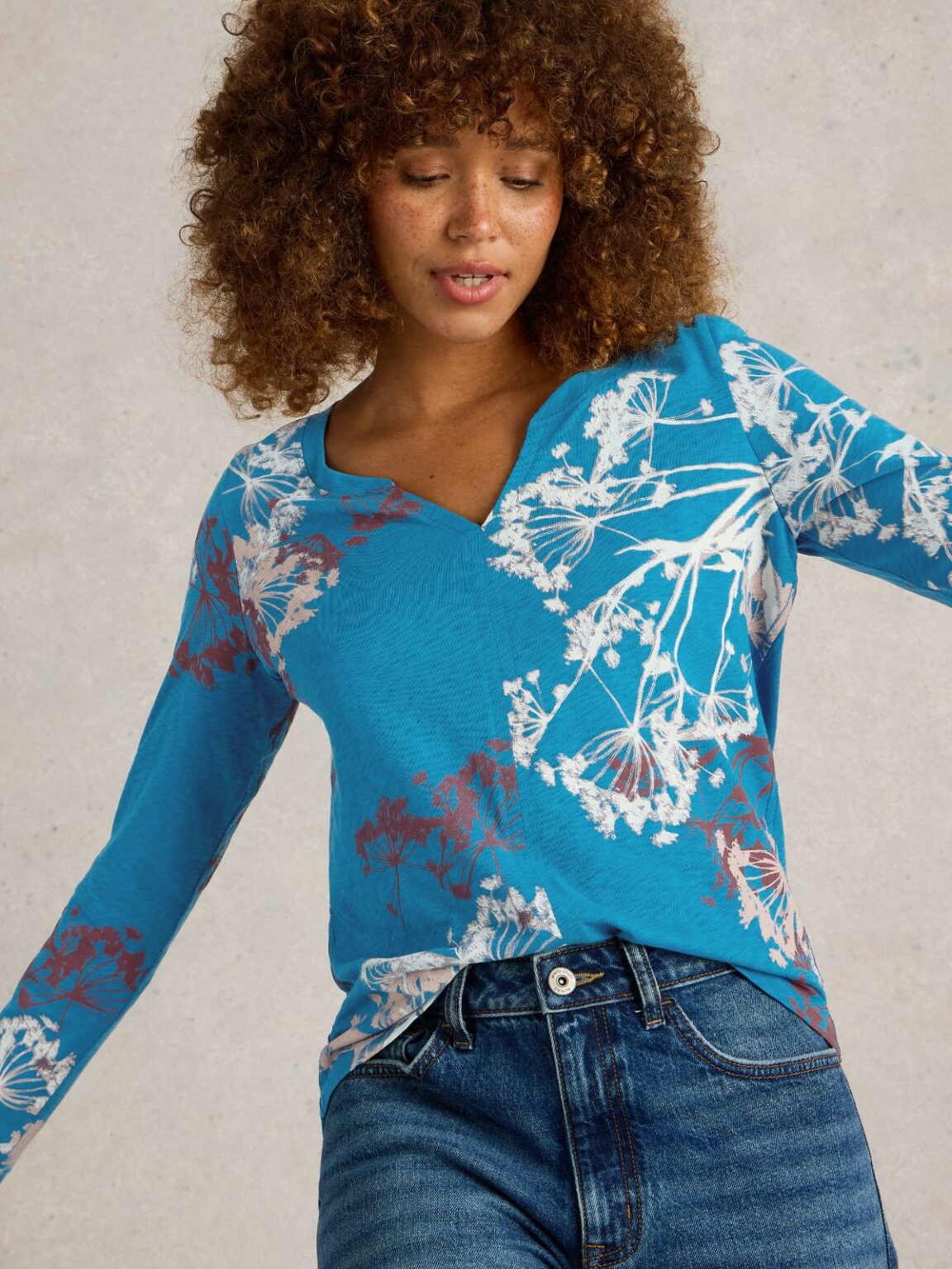 Top Nelly Blue - Green Butik