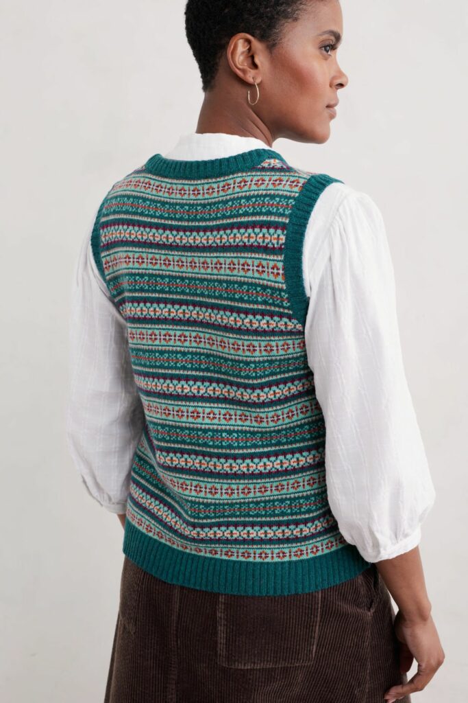 Vesta Fairisle Stripe Chart - Green Butik